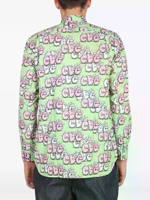 Comme Des Garçons X Kaws Graphic-print Shirt
