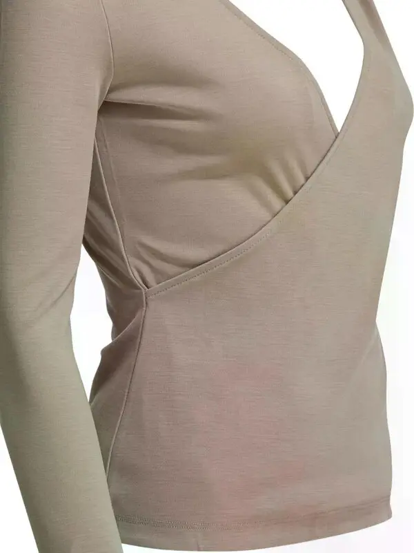 Max Mara V-neck Wrap Sweater - Neutrals