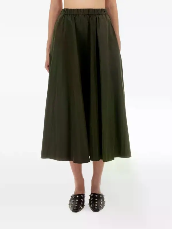 Aspesi Pleated A-line Midi Skirt