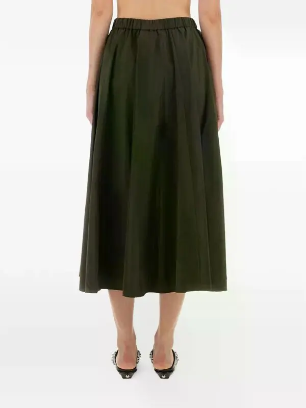 Aspesi Pleated A-line Midi Skirt