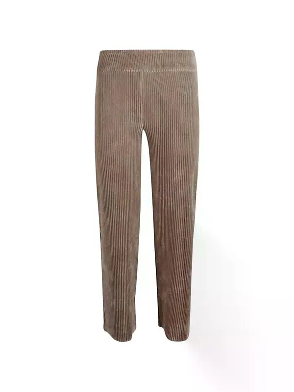 Avenue Montaigne Corduroy-effect Trousers - Neutrals