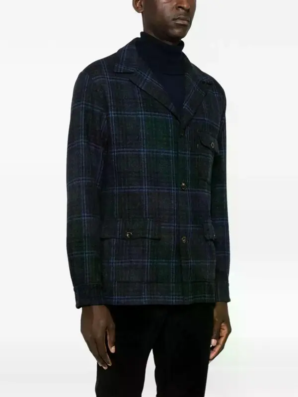 FINAMORE 1925 Checked Wool Blazer