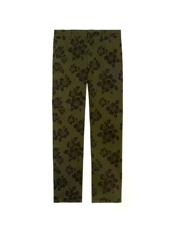 Aspesi Hibiscus-print Trousers