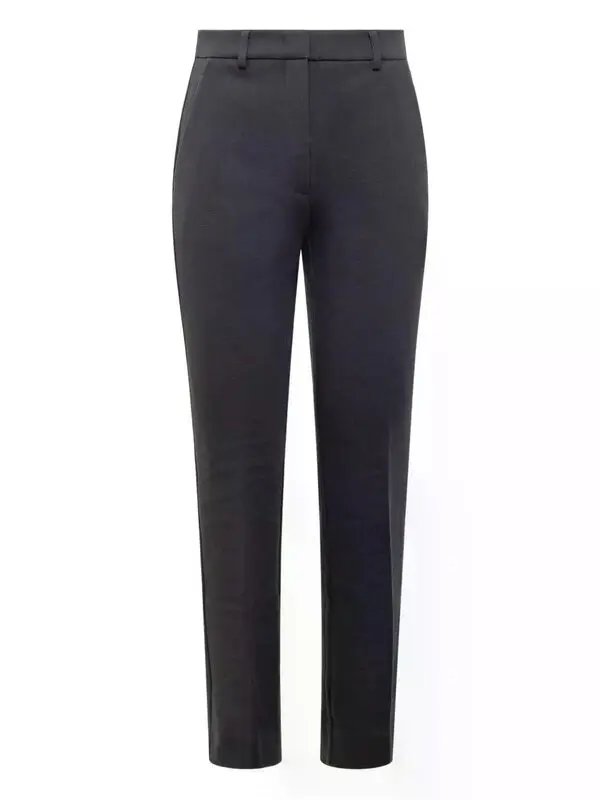 Max Mara Cotton Straight-leg Trousers - Blue