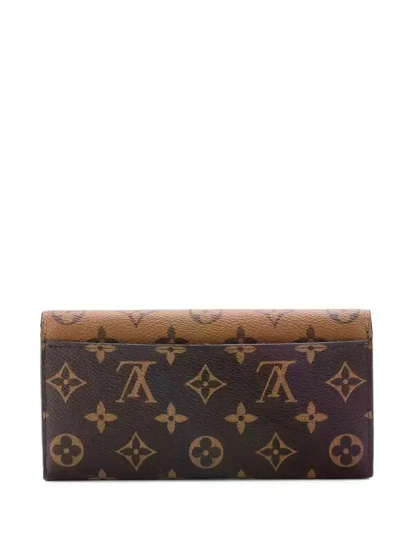LOUIS VUITTON Emilie Wallet Reverse Monogram Canvas Small Wallets - Brown