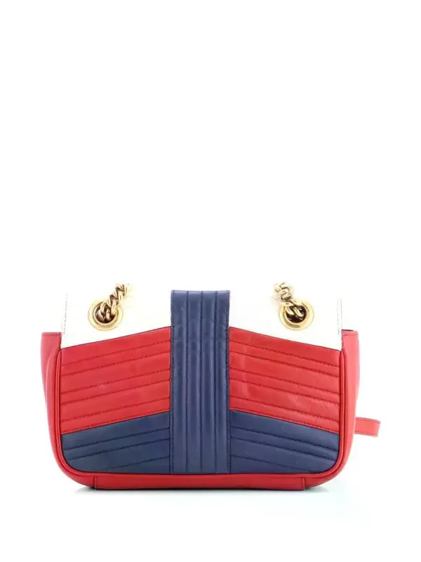 Gucci Gg Marmont Small Crossbody Flap Bag - Blue