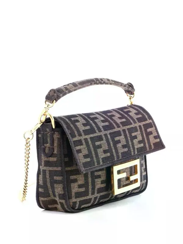 Fendi Baguette Zucca Canvas Mini Crossbody Bag