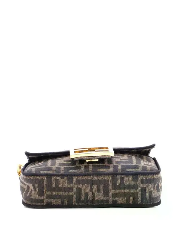 Fendi Baguette Zucca Canvas Mini Crossbody Bag