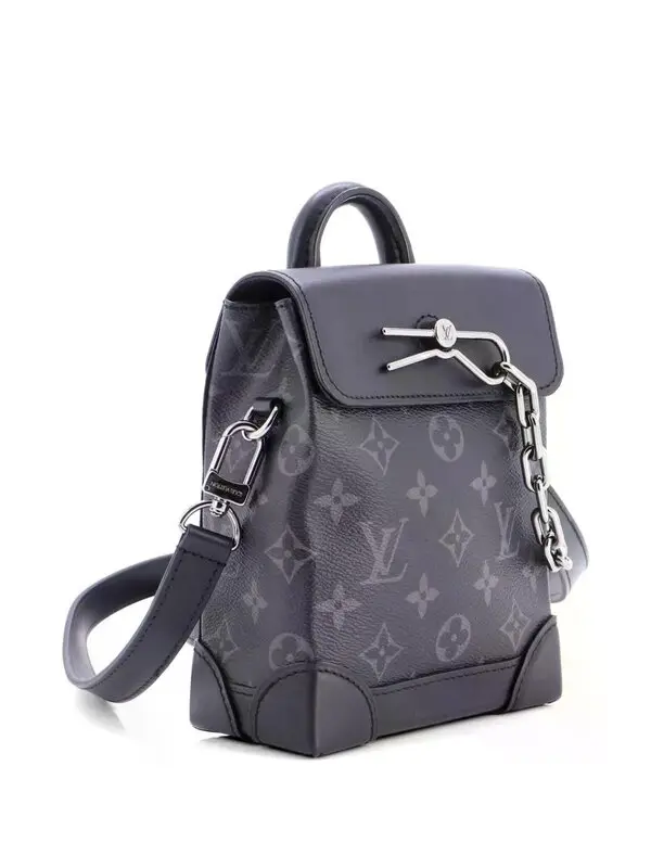 LOUIS VUITTON Steamer Bag Monogram Eclipse Canvas Nano