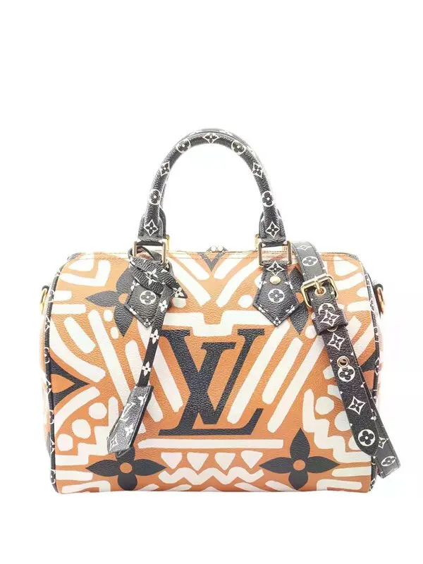 LOUIS VUITTON 2020 Monogram Giant Crafty Speedy Bandouliere 25 - Orange