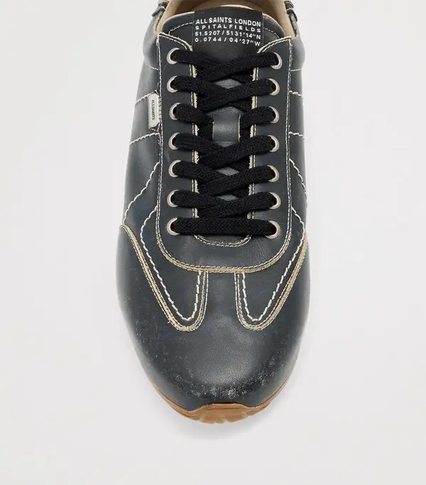 ALLSAINTS Leather Liam Sneakers - Black