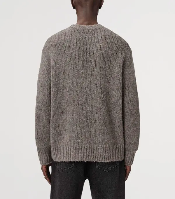ALLSAINTS Wool-alpaca Blend Saku Sweater - Grey