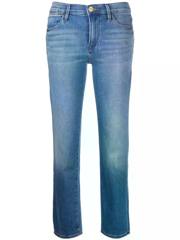 FRAME Le High Straight-leg Cropped Jeans