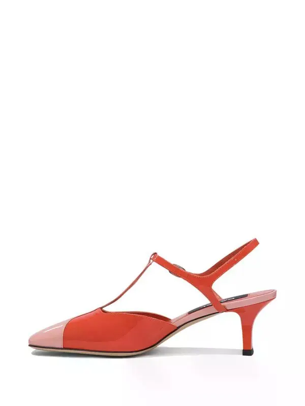 CAREL 40mm Isadora Leather T-bar Pumps