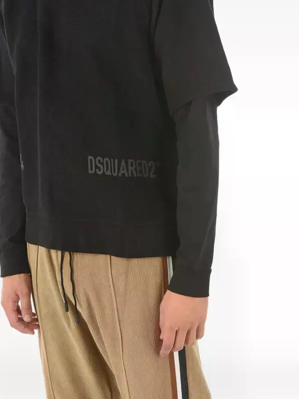 Dsquared2 Double-layer Logo Sweatshirt