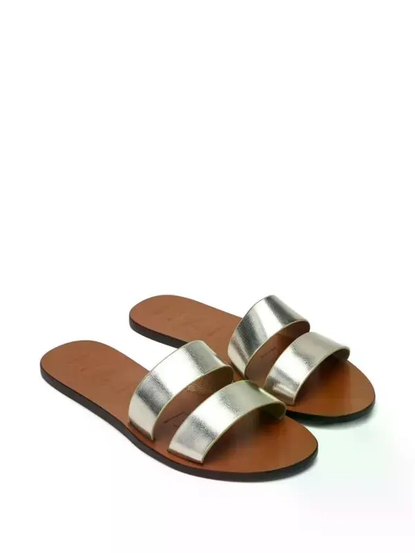 Manebí Platinum-strap Sandals