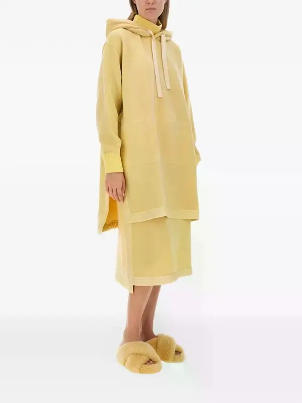 JIL SANDER Shearling Crossover Flat Sandals