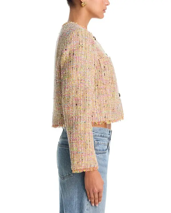 Aqua Tweed Blazer - Neon Multi