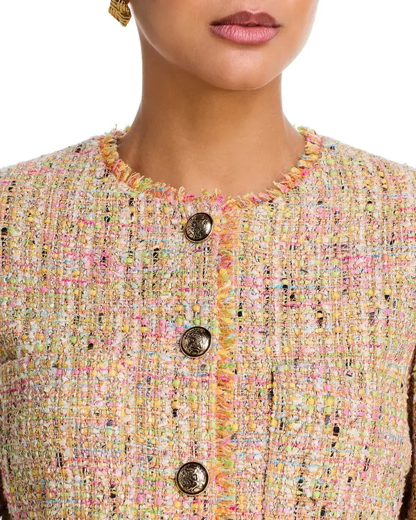 Aqua Tweed Blazer - Neon Multi