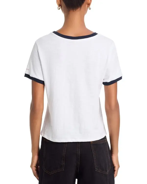 Cinq À Sept My Heart Says Oui Shrunken Ringer Tee