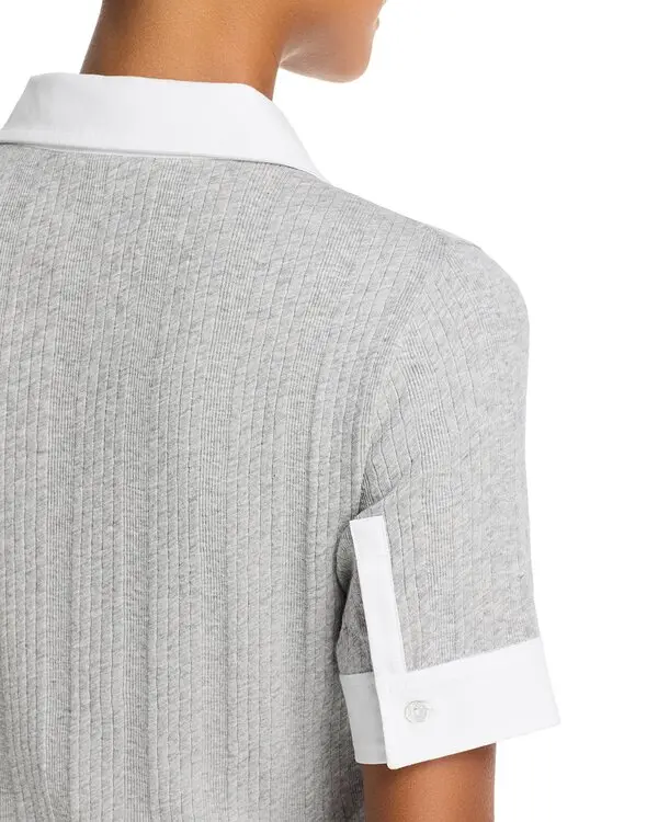 Cinq À Sept Short Sleeve Jaden Top - Heather Grey
