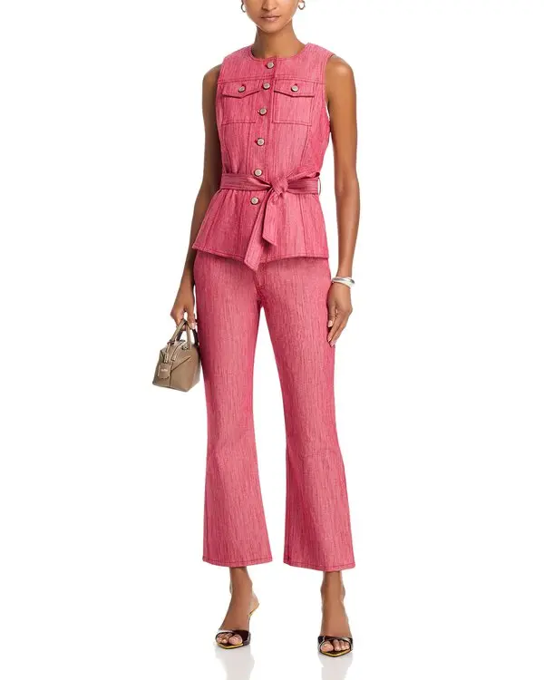 Cinq À Sept Reenee Denim Vest - Chilli Pepper