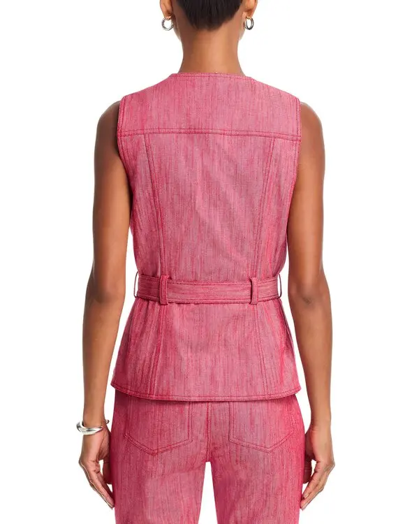 Cinq À Sept Reenee Denim Vest - Chilli Pepper
