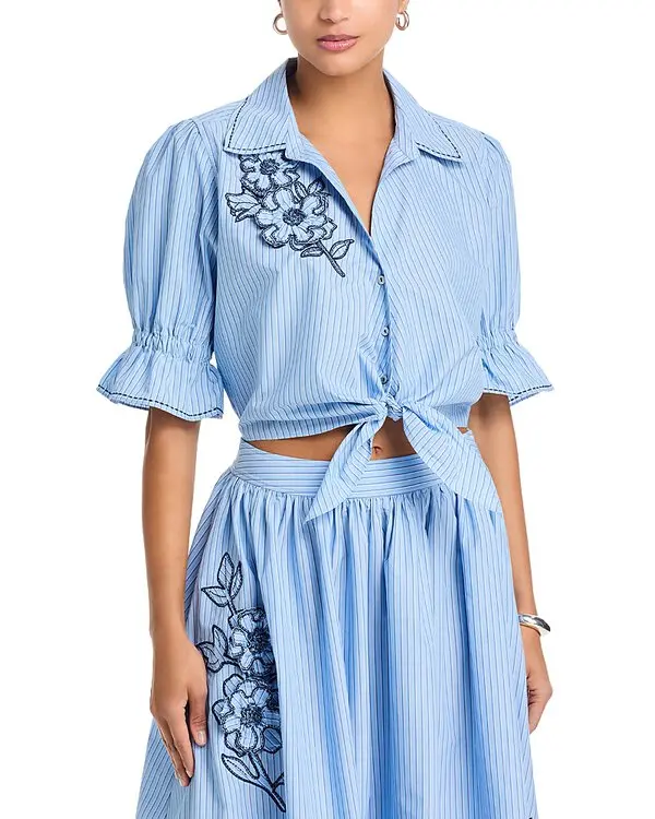 Cinq À Sept Serena Floral Applique Top