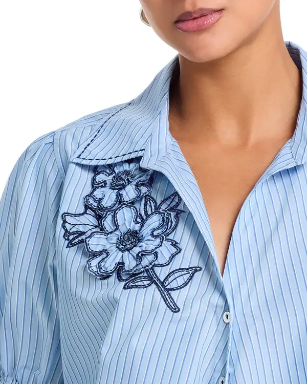 Cinq À Sept Serena Floral Applique Top