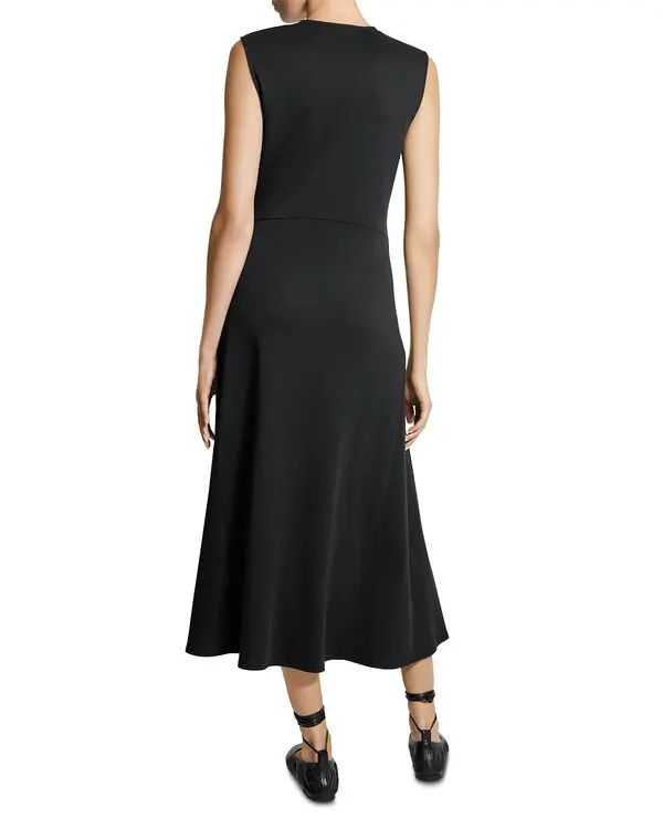 Theory V-neck Midi Dress