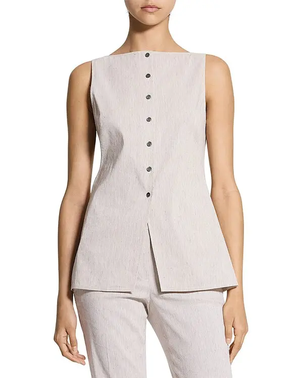Theory Boat Neck Sleeveless Top