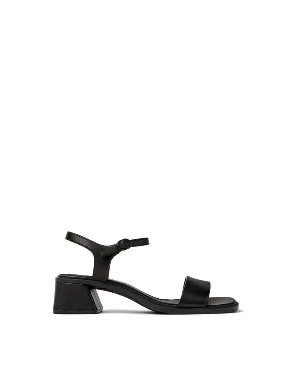 Camper Kora Leather Sandal - Black