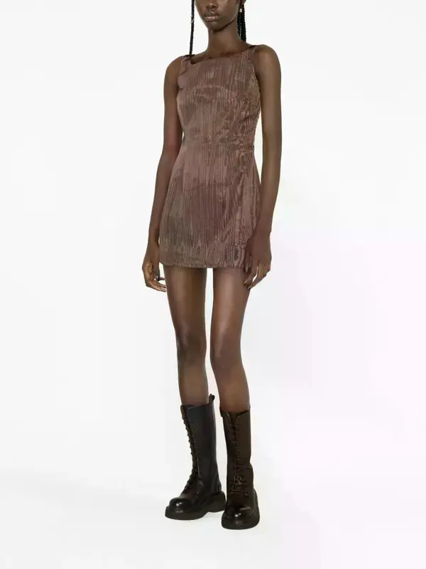 MARINE SERRE Regenerated Moire Minidress