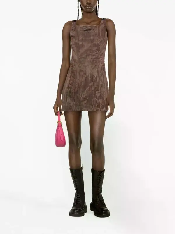 MARINE SERRE Regenerated Moire Minidress
