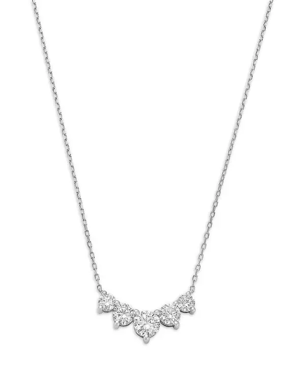 Bloomingdale'S Luxe Collection Lab Grown Diamond Necklace - White