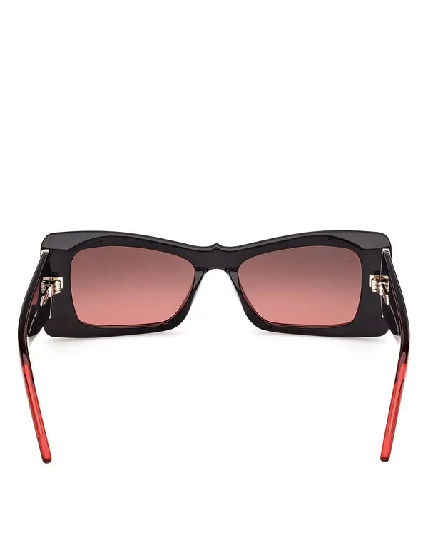 CHRISTIAN LOUBOUTIN Butterfly Sunglasses, 54mm - Black/gradient Smoke