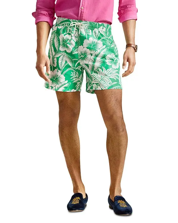 Polo Ralph Lauren 5.75 Traveler Classic Swim Trunks - Green Multi