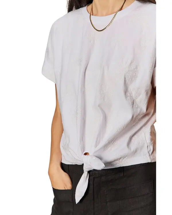 Sanctuary All Day Tie Tee - White
