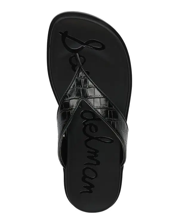 Sam Edelman Lila Flip Flops - Black