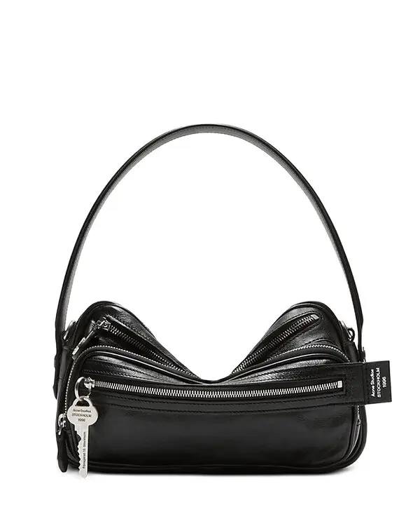 Acne Studios Leather Shoulder Bag - Black