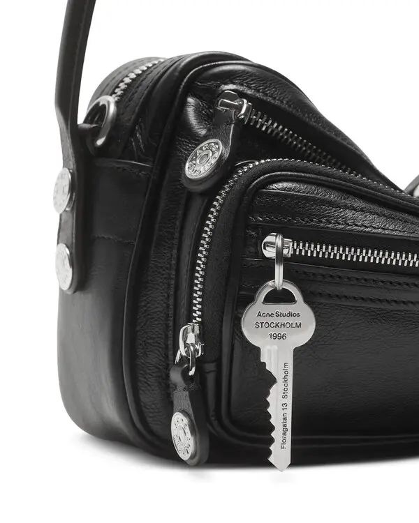 Acne Studios Leather Shoulder Bag - Black
