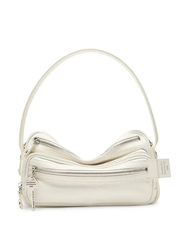 Acne Studios Camero Party Leather Shoulder Bag - Cream
