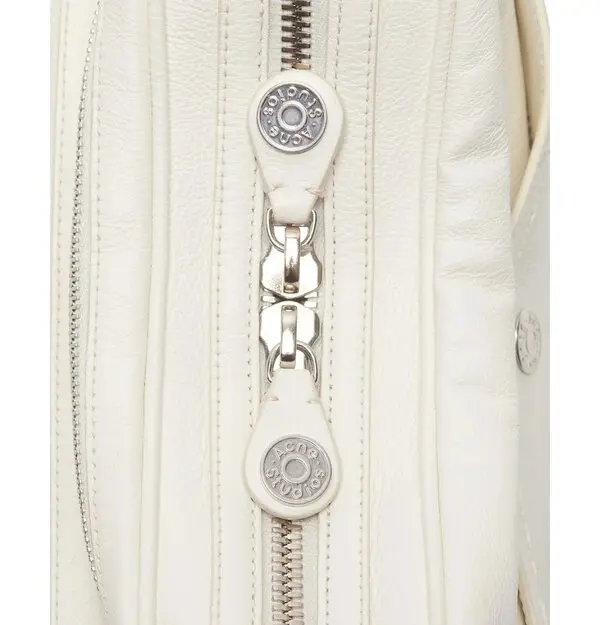 Acne Studios Leather Shoulder Bag - Cream