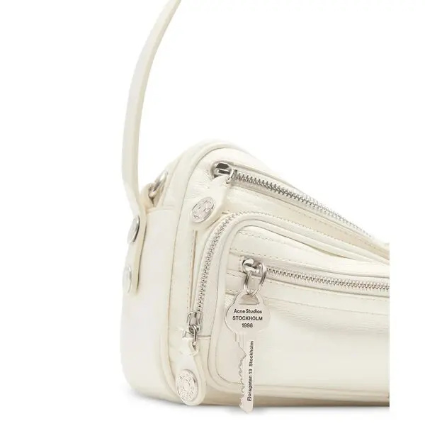Acne Studios Leather Shoulder Bag - Cream