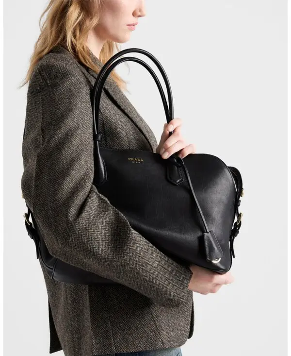 Prada Large Leather Tote Bag