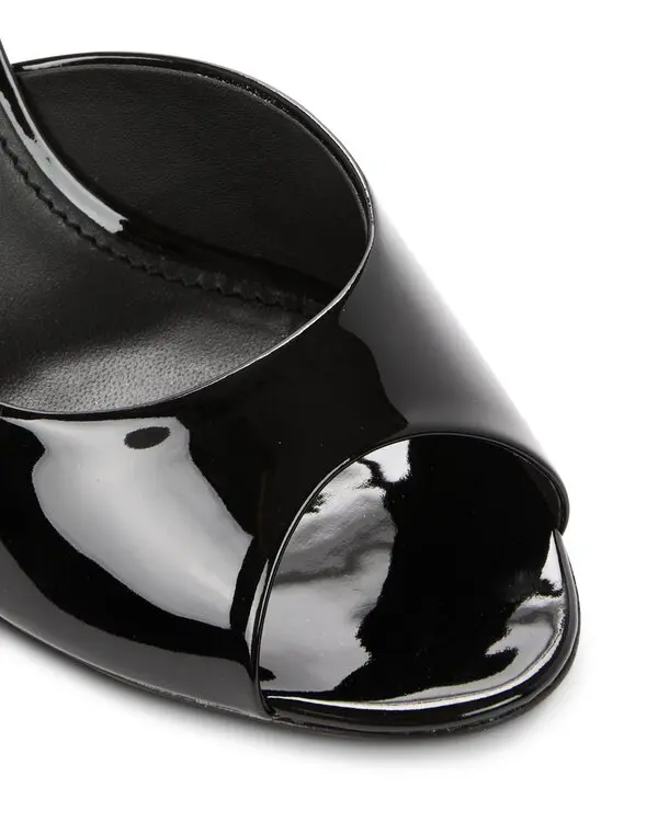 Dolce & Gabbana Patent Leather High Heel Slides