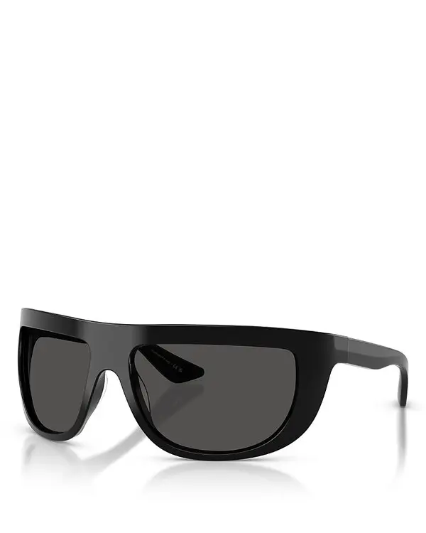 Khaite X Oliver Peoples Wraparound Sunglasses - Black
