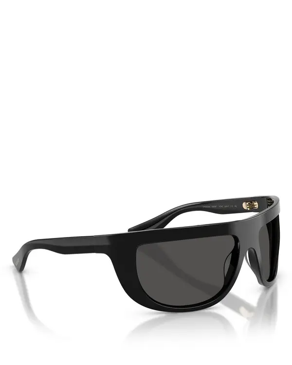 Khaite X Oliver Peoples Wraparound Sunglasses - Black
