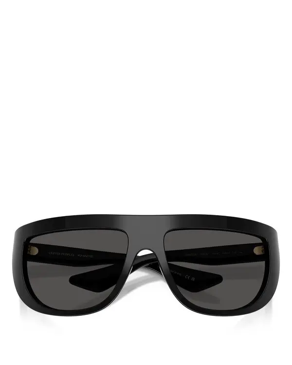 Khaite X Oliver Peoples Wraparound Sunglasses - Black
