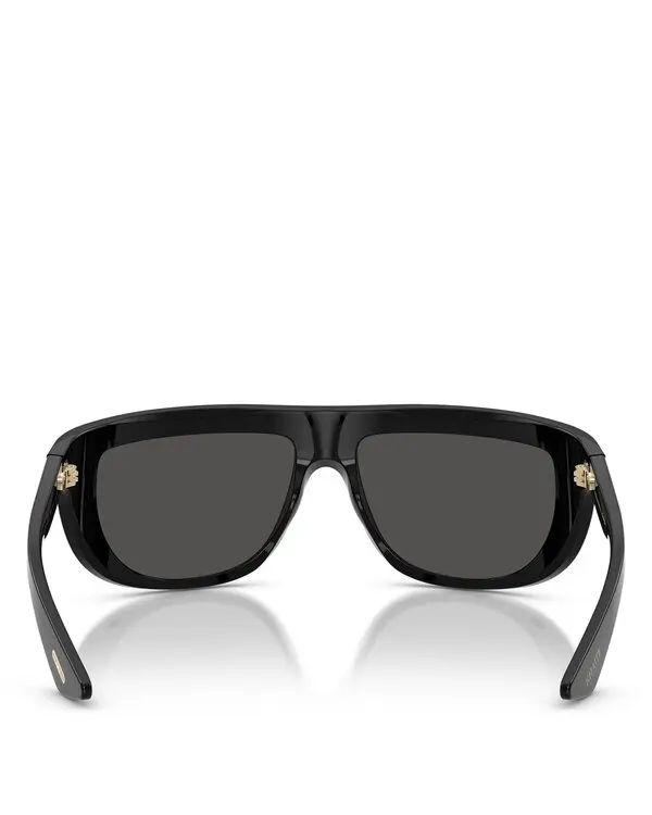 Khaite X Oliver Peoples Wraparound Sunglasses - Black
